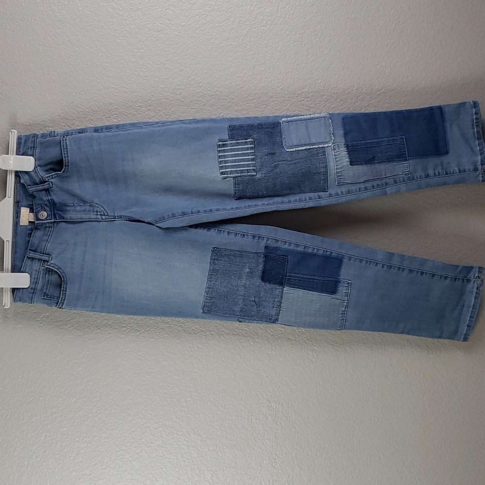 Logo | Women's Lavish Boyfriend Patchwork Jeans Sz 2 - Gem
